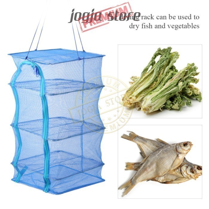 Jual Rak Jaring Pengering Makanan Net Mesh 4 Layer Gantungan Jemur ...