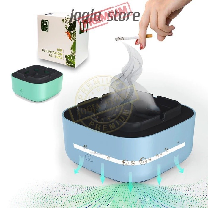 Jual Asbak Penghisap Asap Ashtray with Air Purifier Filter EHS Otomatis ...