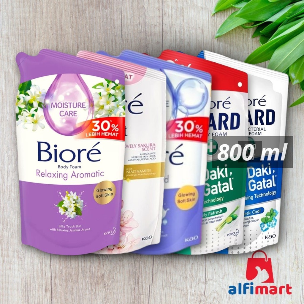 Jual Biore Body Foam refill 800ml 800 ml / Biore Guard Lively Refresh ...