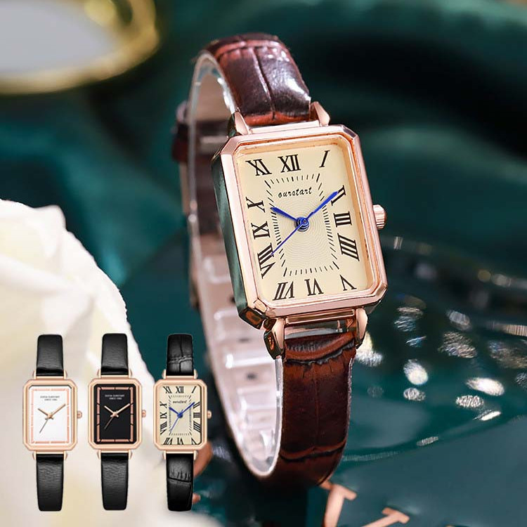 Jual Jam Tangan Kuarsa Wanita Jam Tangan Mode Tali Kulit Skala Romawi ...