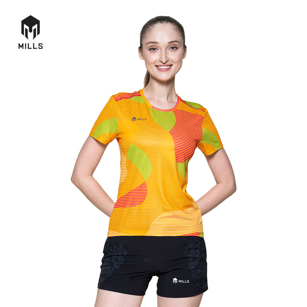 Jual MILLS Baju Olahraga Running Zenith Running Tshirt Women 5013 ...