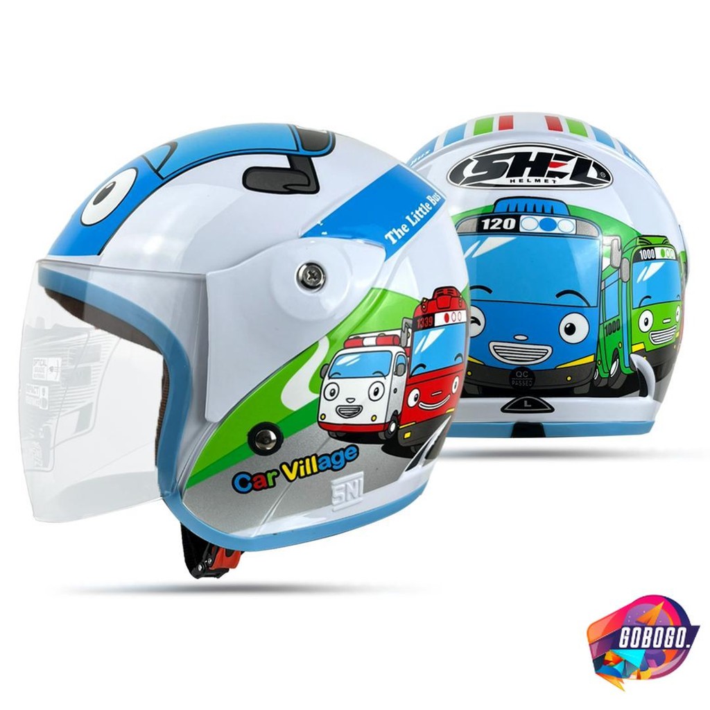 Jual Helm Anak laki laki perempuan Usia 3-10 Tahun Motif Original ...