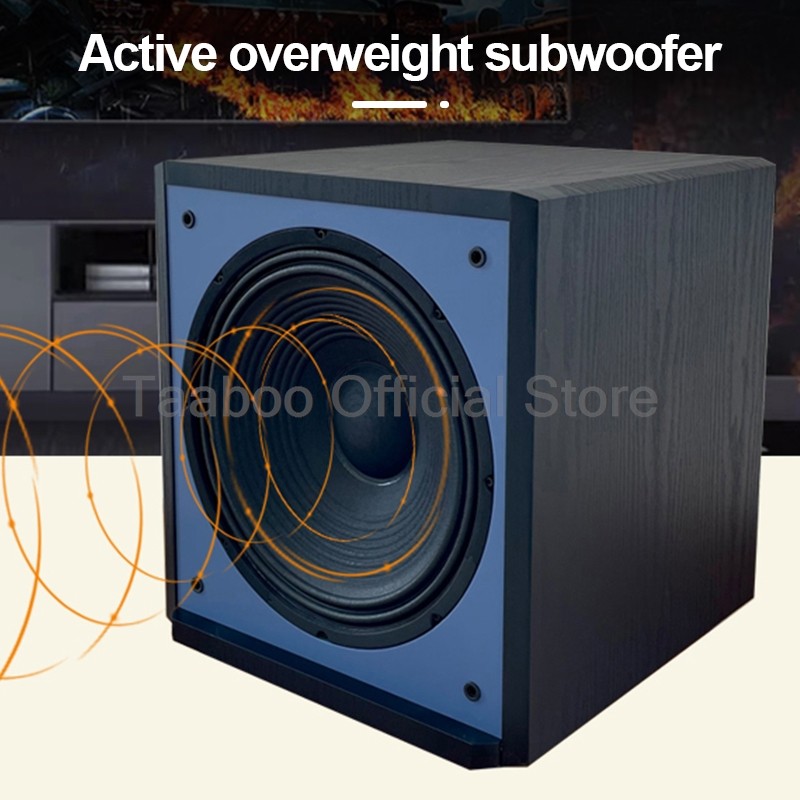 Jual 10/12 Inch Active Subwoofer Speaker High Power HiFi Fever Wooden ...