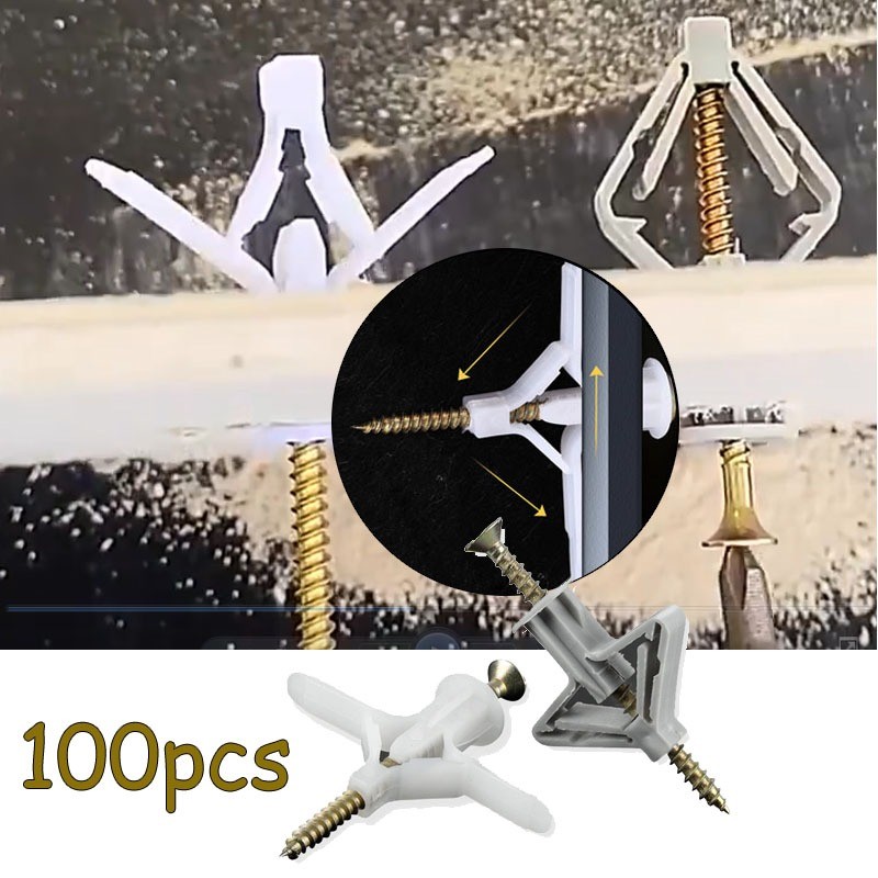 Jual 100 Pcs Sekrup Gypsum/Scrup Gypsum/Expanding Anchors Aircraft ...