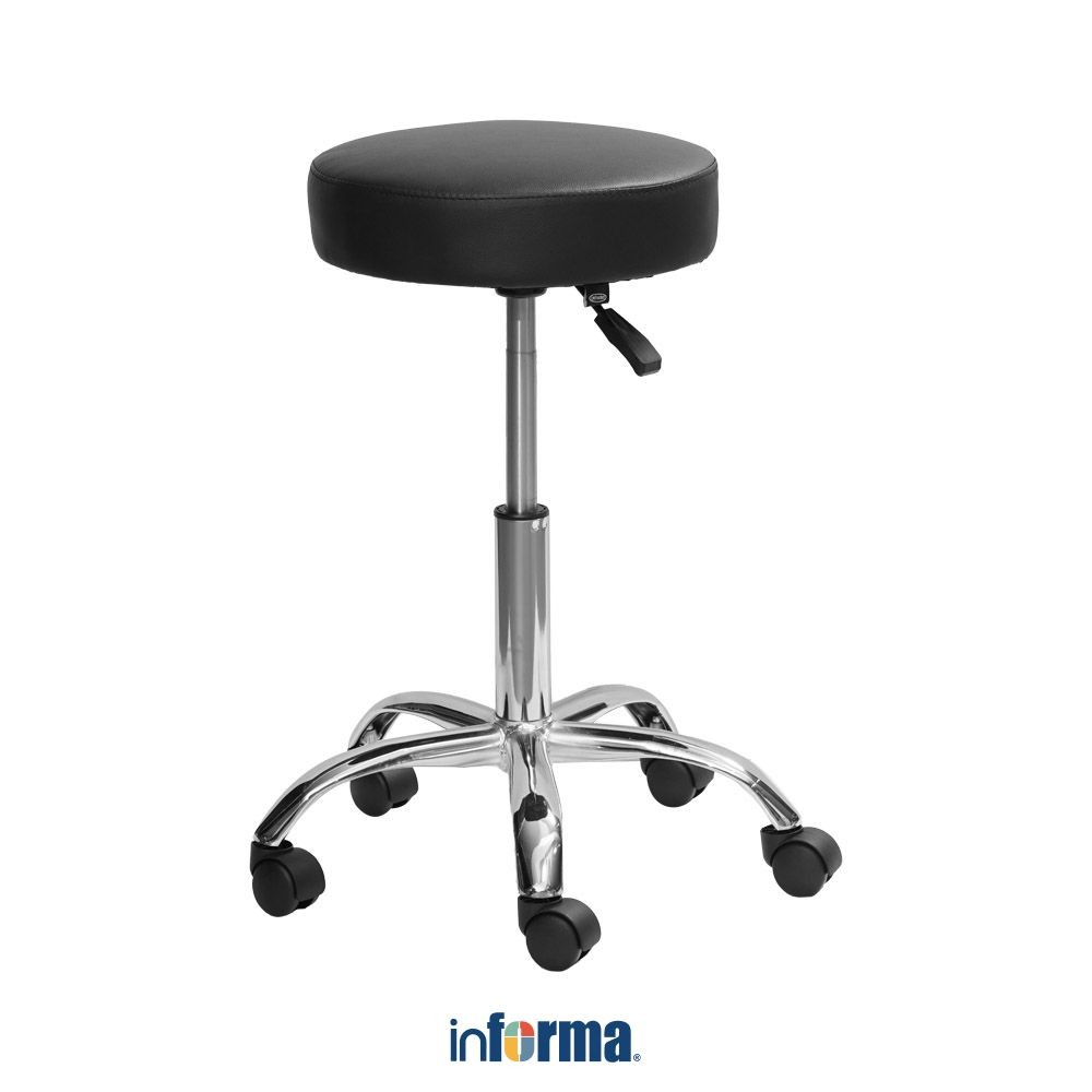Jual Informa Zila Bangku Kulit - Hitam Multipurpose Stool Bangku Makan ...