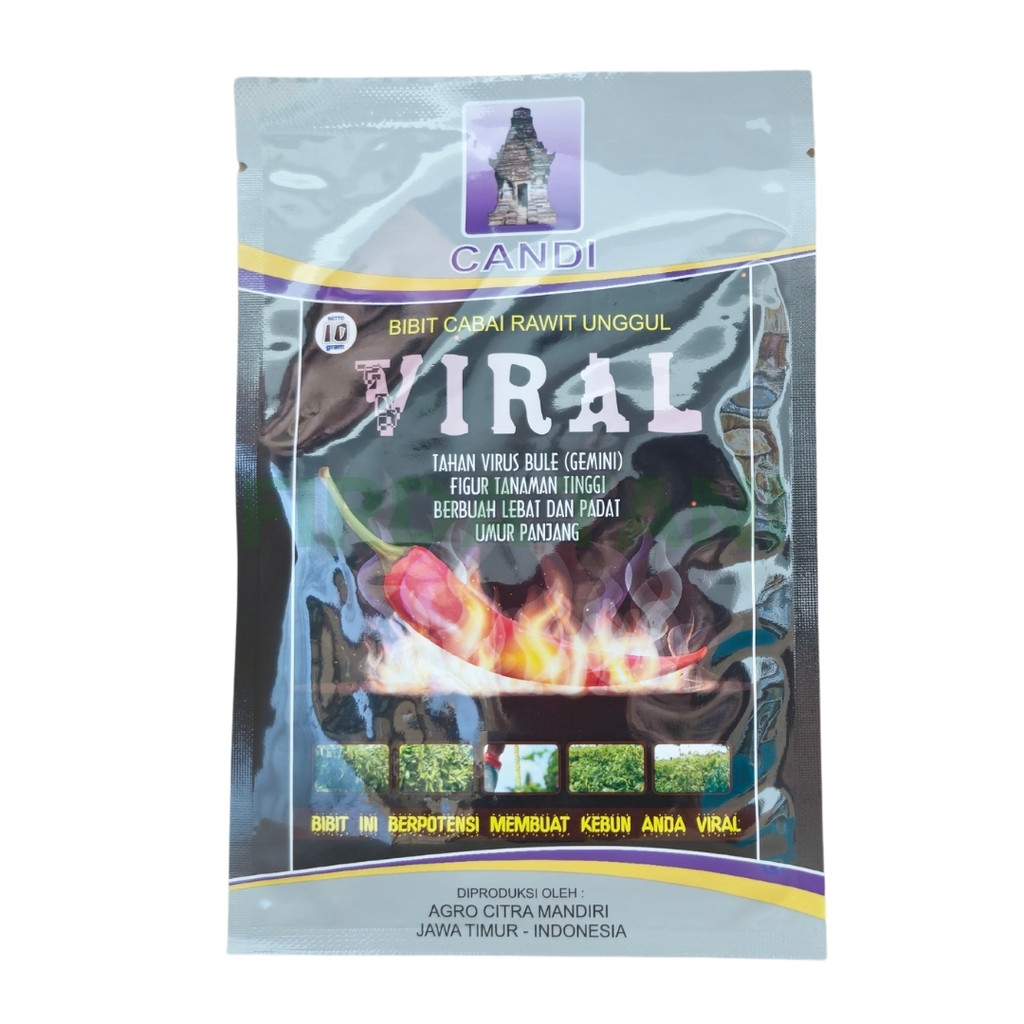 Jual Cabe Rawit VIRAL Cabe Rawit Merah Viral Cap Candi Kemasan 10 ...