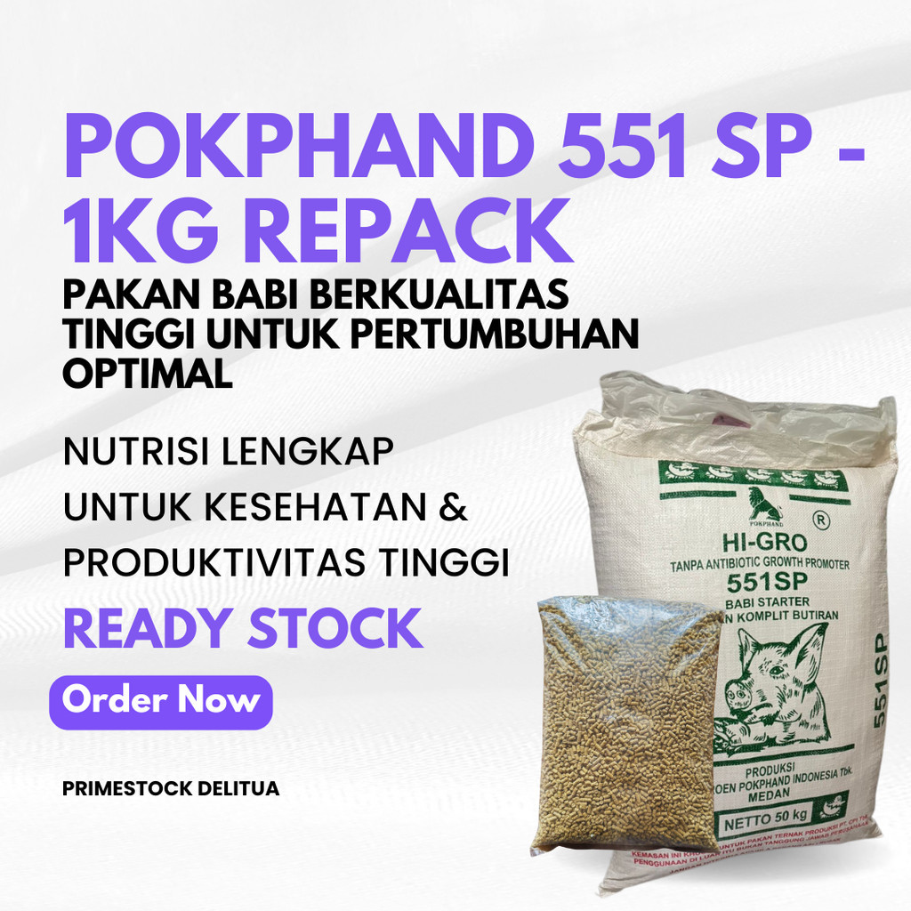 Jual 551-SP Pokphand Repack 1 KG - Pakan Babi Berkualitas Tinggi untuk ...