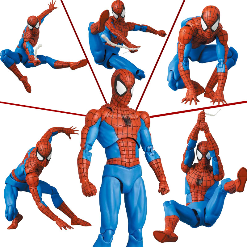 Jual CT Mafex 185 Spiderman Action Figures Toys 6 Inch High Quality Spider Man Movable Statues ...