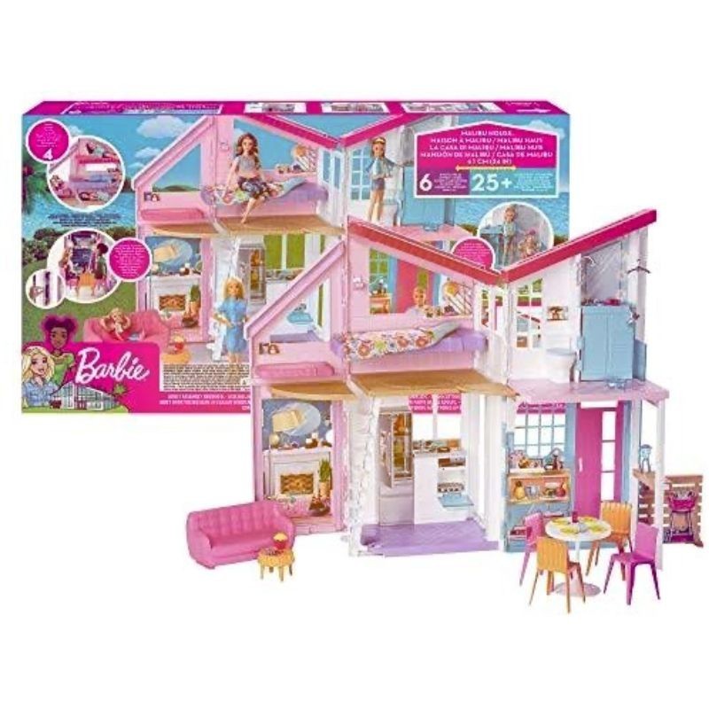Jual Rumah Boneka Barbie Malibu House Playset KSMbersaudara | Shopee ...