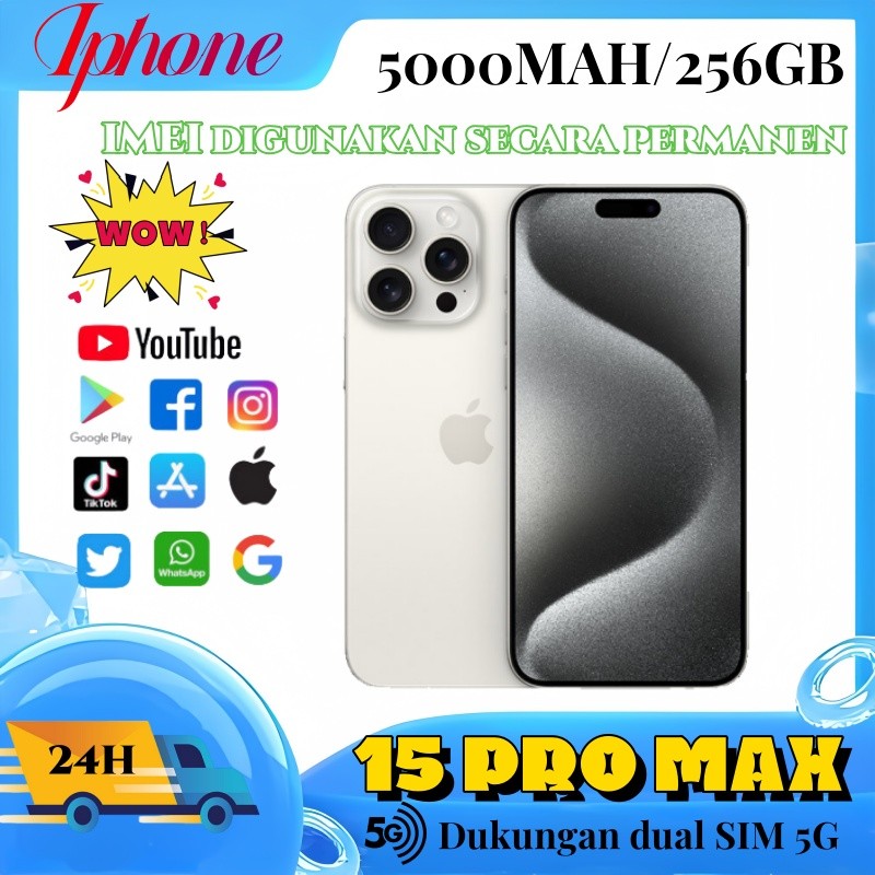 Jual HP I15 Pro Max Layar HD 6,8 inci 8GB+256GB Memori super besar Ponsel baru | Shopee Indonesia