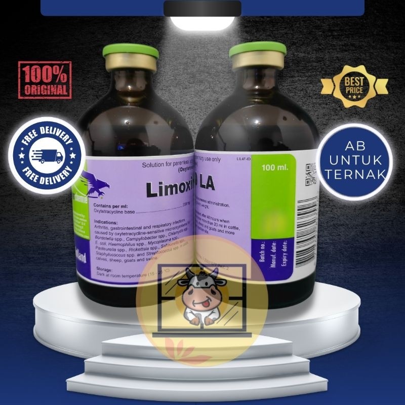 Jual LIMOXIN 200 LA ISI 100 ML - Antibiotik Broad Spectrum untuk ...