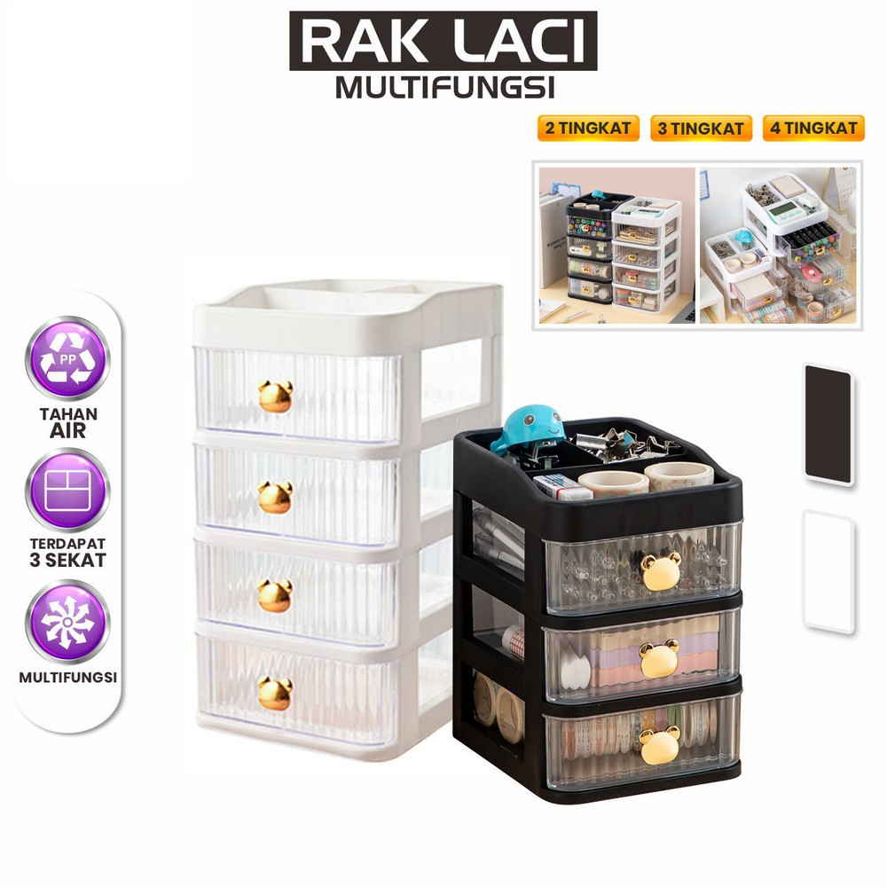Jual Rak Kosmetik 3 Laci GOLDENBEAR Tempat Make Up Storage / COSMETIC ...