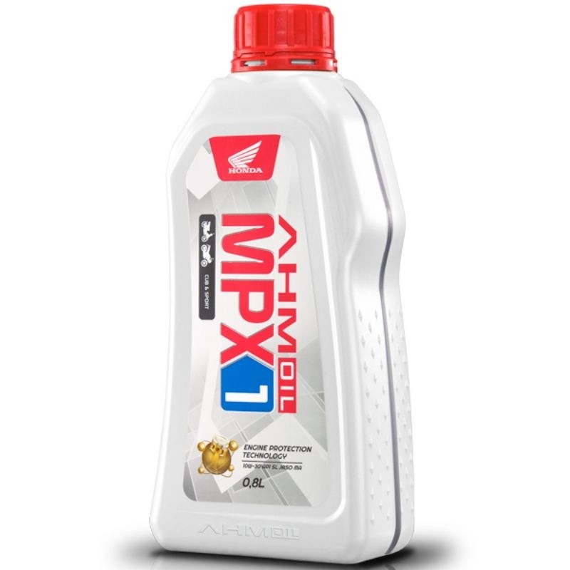 Jual AHM OIL MPX1 1000 ML KEMASAN BARU OLI MPX 1 1LITER 10W-30SL JASO ...