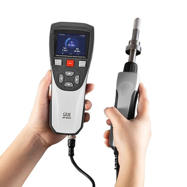Jual CEM DT-8321 Handheld Digital Dew Point Meter High-Precision Dew ...