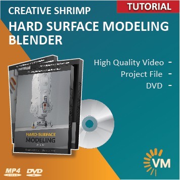 Jual CREATIVE SHRIMP - HARD SURFACE MODELING | TUTORIAL BELAJAR BLENDER HARD SURFACE 3D ...