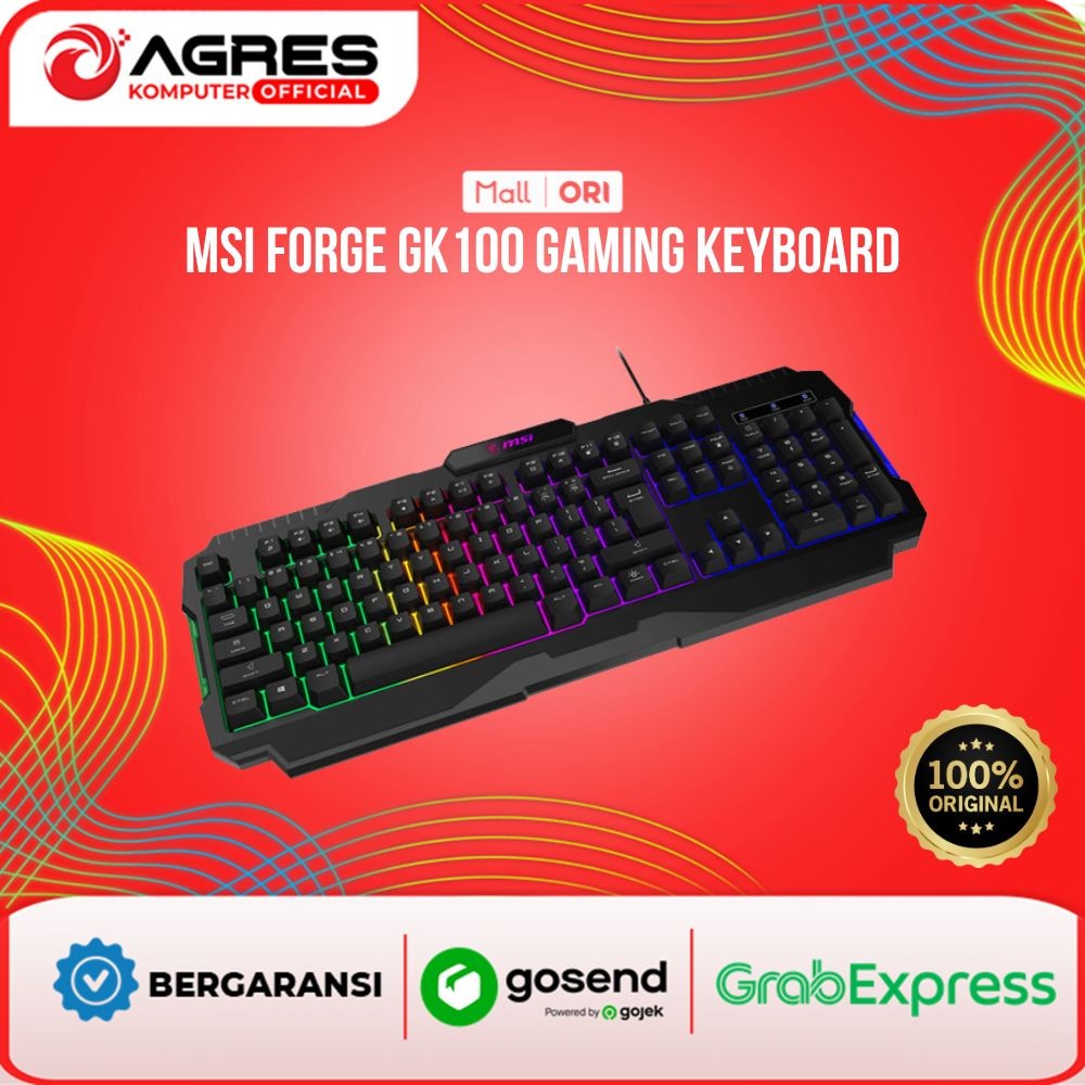 Jual MSI FORGE GK100 GAMING KEYBOARD | Shopee Indonesia
