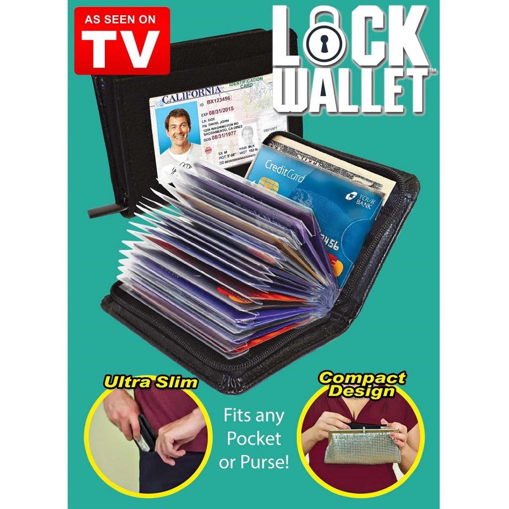 Jual Lock Wallet Dompet Kartu Kredit 36 Card - 789 | Shopee Indonesia