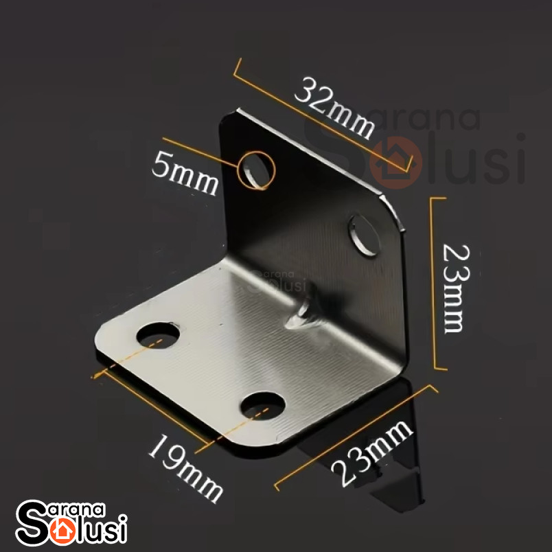 Jual Plat Siku L Besi Iron Corner Bracket 20 PCS | Shopee Indonesia