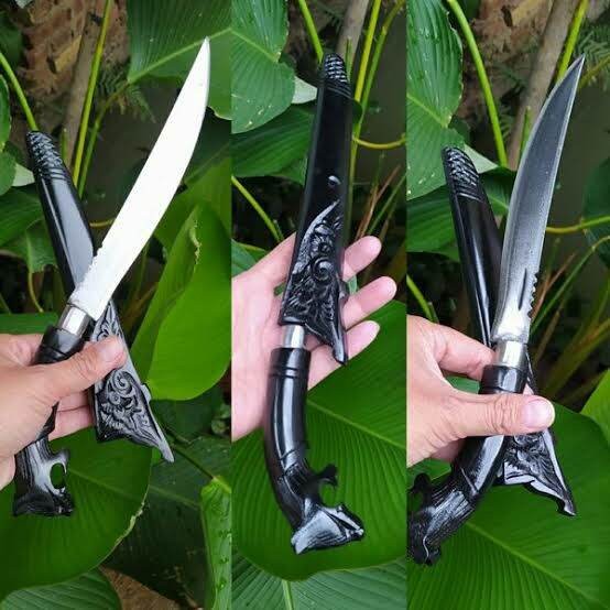 Jual pisau badik baja asli super tajam / pisau badik asli bugis / pisau ...