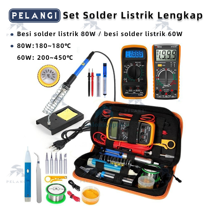 Jual Set Solder Listrik Lengkap dengan Multimeter Iron Tool Kit 220V ...