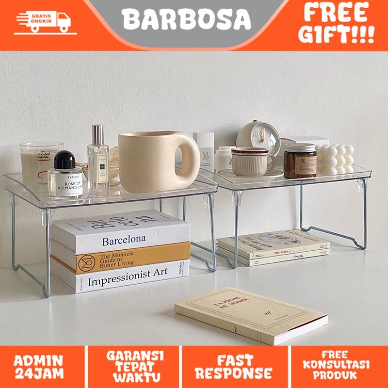 Jual Rak plastik serbaguna Rak transparan lipat Rak penyimpanan akrilik ...
