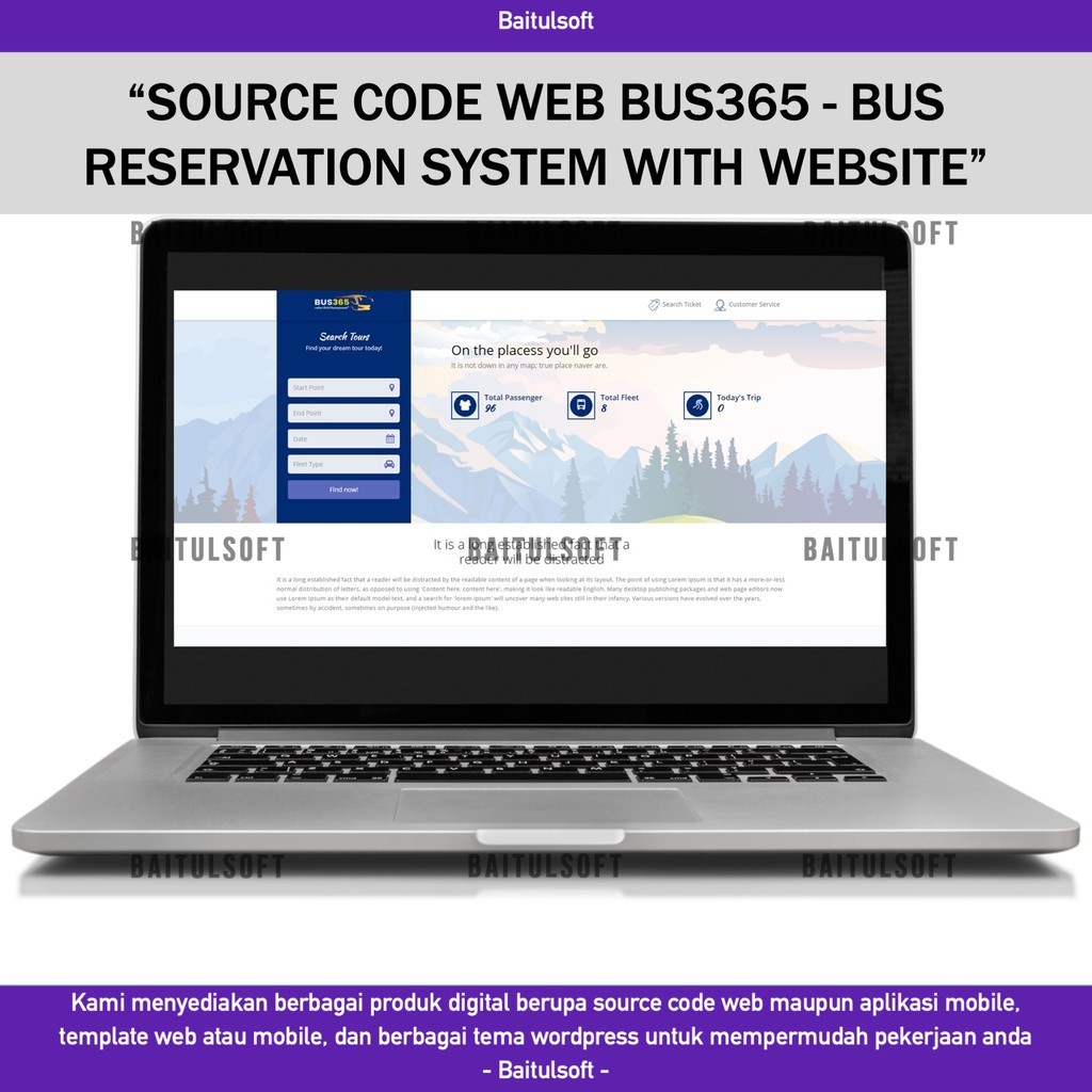 Jual SOURCE CODE APLIKASI WEB BUS365 - BUS RESERVATION SYSTEM WITH WEBSITE D75 BAITULSOFT ...