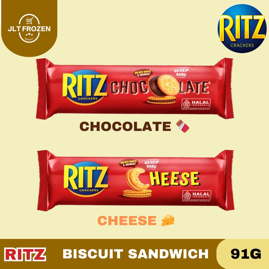 Jual Ritz Sweet Cracker Sandwith / Biskuit Krakers Rasa Coklat / Keju ...