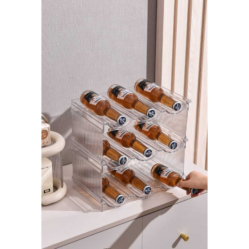 Jual Holder Botol Minuman dan Wine / Rak Botol 9 HOLDER (3 TINGKAT ...
