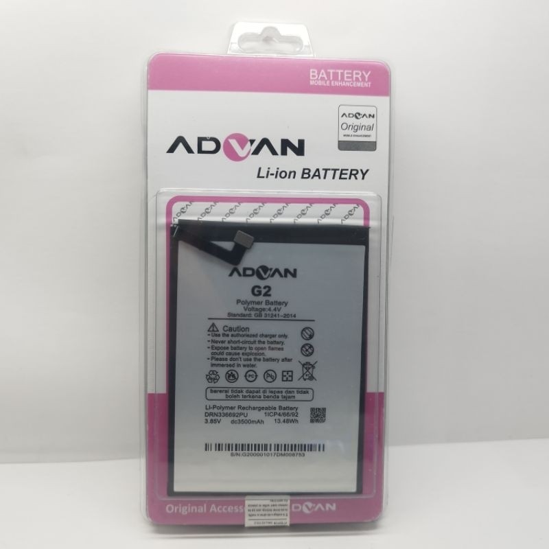Jual Baterai Batre ADVAN G2 I55C G3 PRO 2020 G3 HARMAN CARDON 6001 ORIGINAL / Battery Batteray ...