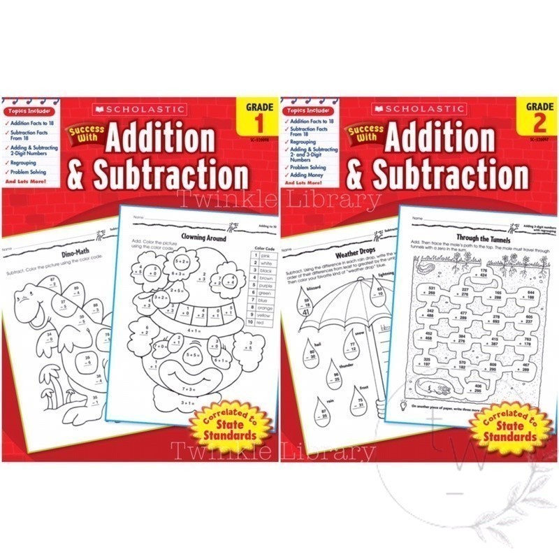 Jual BUKU CETAK Success with Addition & Subtraction Grade 1 & 2 | SD ...