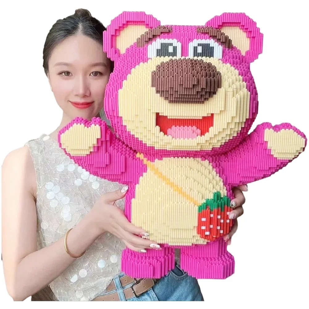 Jual Disney-Extra Large Lotso Block Toy for Adults and Children, Cute ...