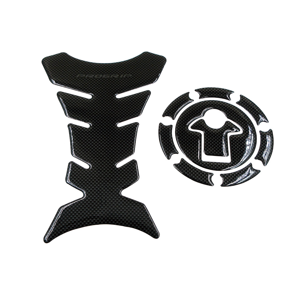 Jual Motorcycle Carbon Fiber Fuel Tank Protector Decals Oil Cap Cover ...