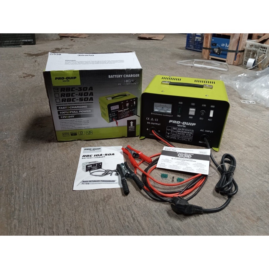 Jual PRO-QUIP BATTERY CHARGER MESIN CAS AKI MOBIL MOTOR 10 20 30 40 50 ...