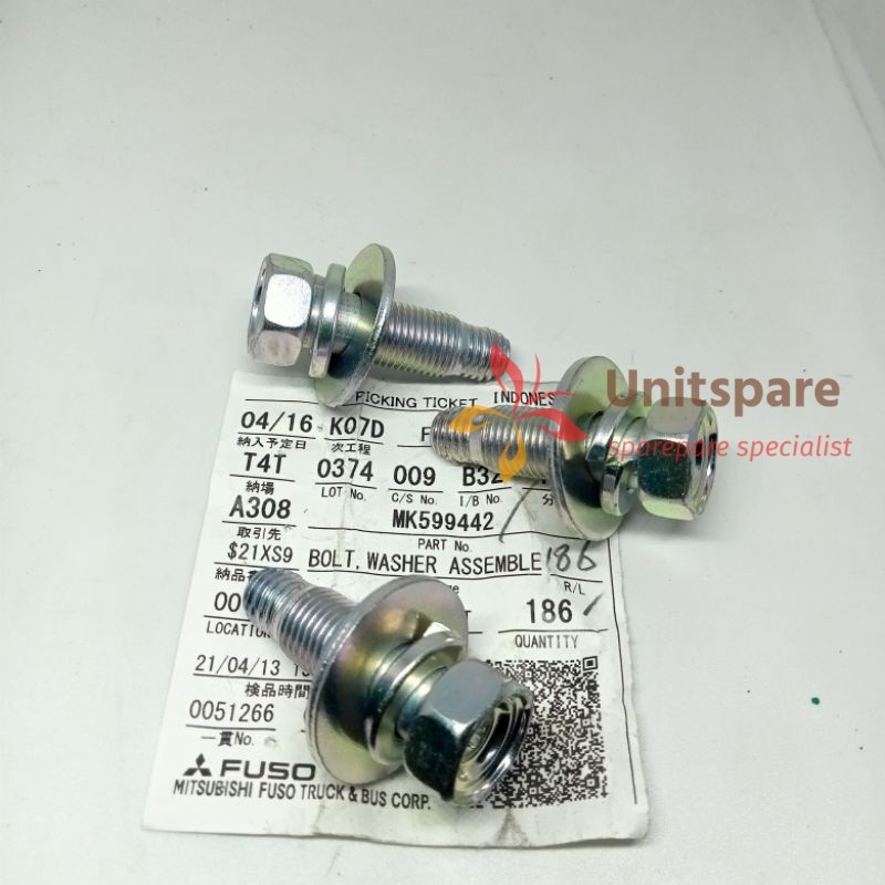 Jual BOLT WASER ASSEMBLE BAUT 17 M 12 × 30 DOBEL RING ORIGINAL ...