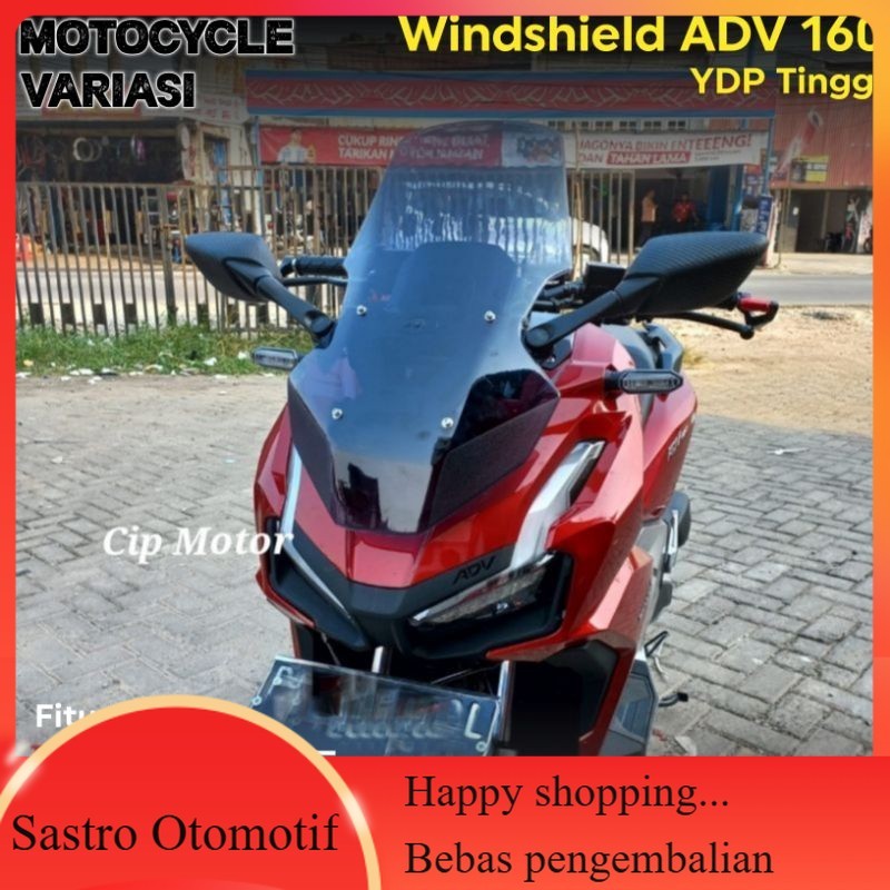 Jual Windshield motor ADV 160 150 Visor ADV 160 Model Tinggi Smoke YDP ...