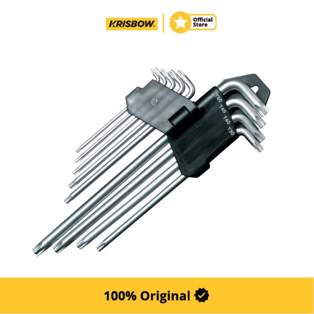 Jual Krisbow Set Kunci L Torx Key T10-T50 9 Pcs | Shopee Indonesia