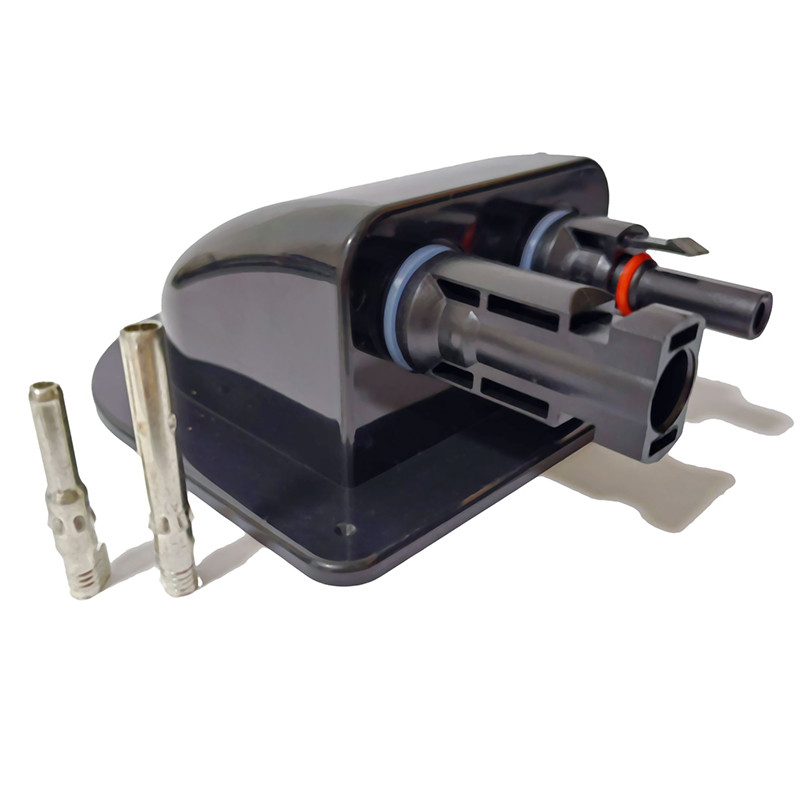 Jual Photovoltaic Connector Waterproof Box Double Hole ABS Photovoltaic ...