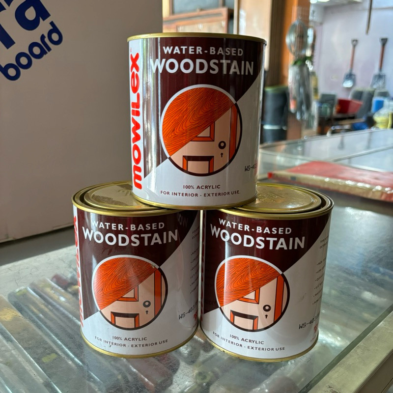 Jual MOWILEX POLITUR PLITUR PELITUR INSTAN JADI WOOD STAIN PELAPIS CAMPURAN AIR KALENG WARNA ...