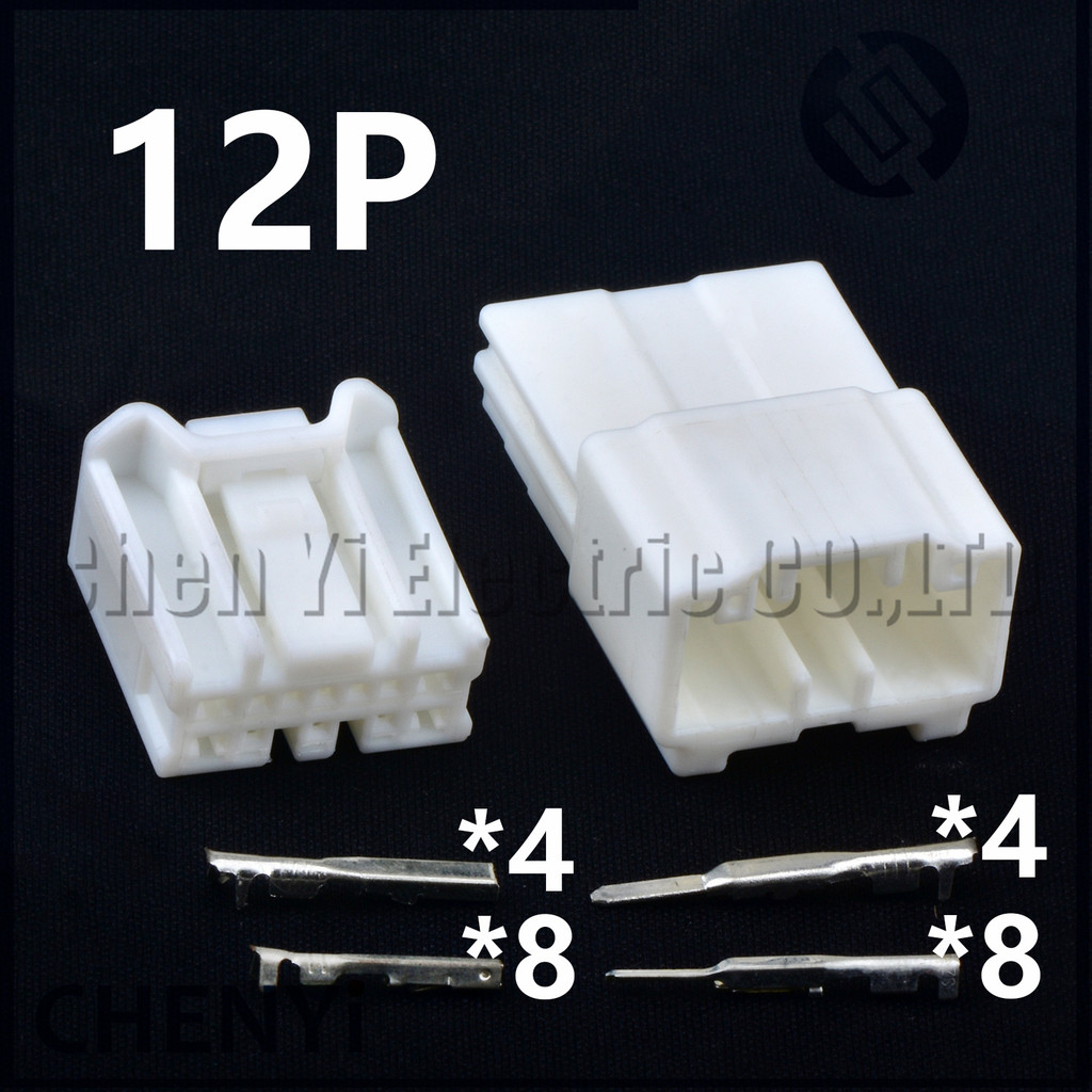 Jual 12 Pin Automotive connector male or female wires harness plug ...