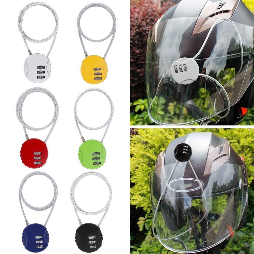 Jual Extended Wire Rope Anti-theft Password Smart Combination Lock ...