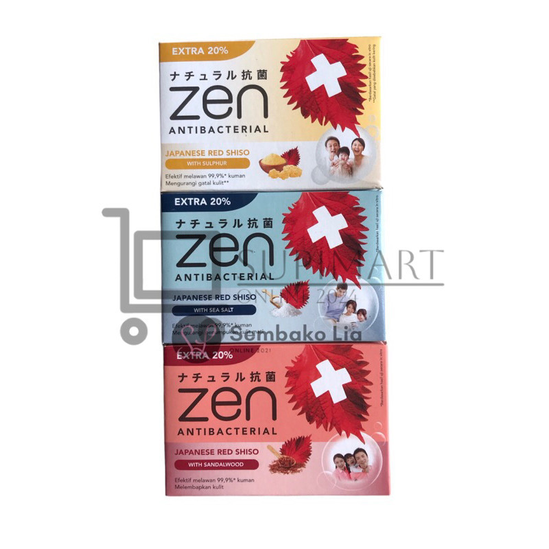 Jual ZEN Anti Bacterial Bar Soap / Zen Antibacterial Body Soap 80g | Shopee Indonesia