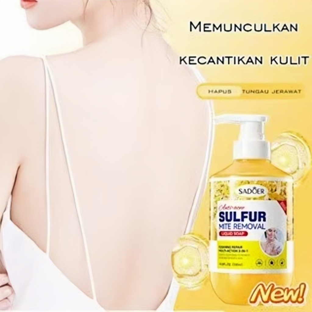 Jual SADOER Sulfur Shower Gel 500ml menghilangkan tungau, membunuh ...