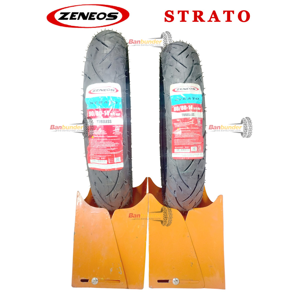Jual PAKET BAN ZENEOS STRATO 80/80-14 DAN 90/80-14 - TUBELESS | Shopee ...