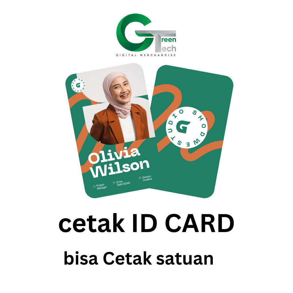 Jual Kartu ID Card Standart cetak 1 Sisi Atau 2 Sisi custom id card | Shopee Indonesia