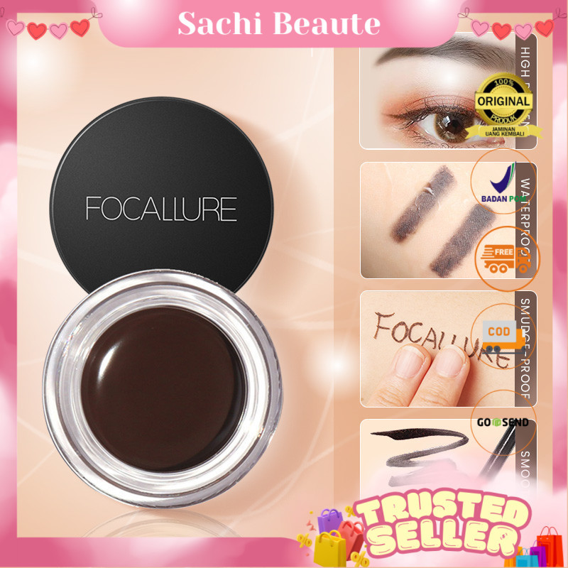 Jual FOCALLURE Eyebrow Cream Gel waterproof Pensil Alis-kosmetik Mata ...