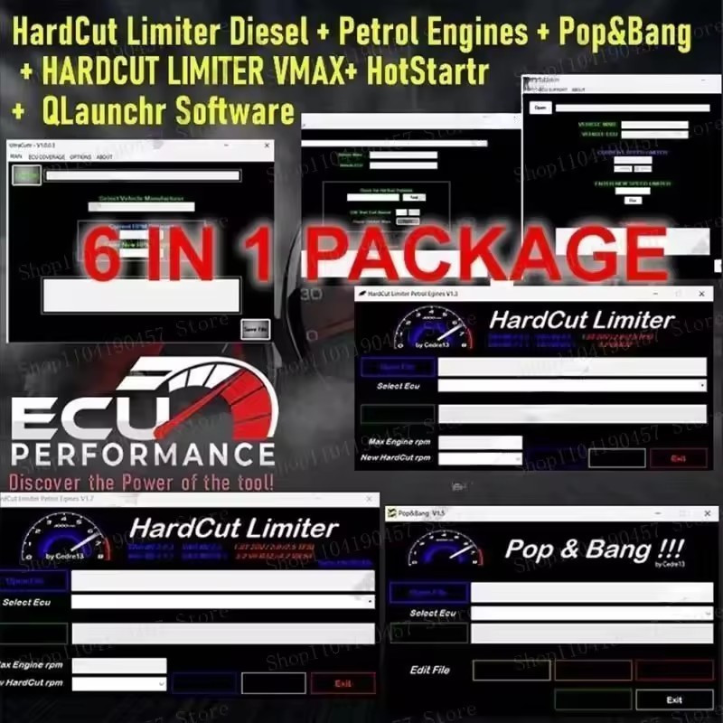 Jual 6 IN 1 ECU Software PACKAGE HardCut Limiter Diesel + Petrol Engine UltraCuttr + Pop&Bang ...