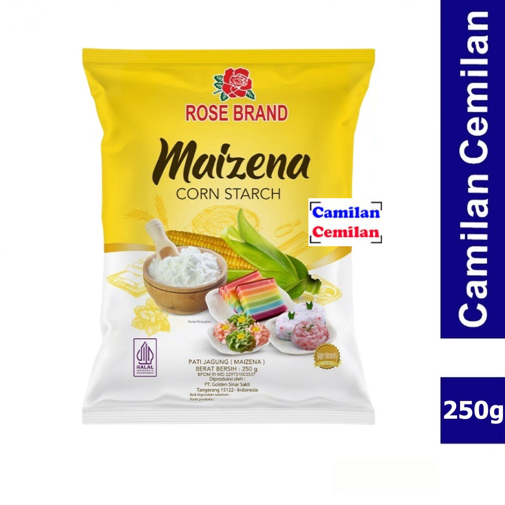 Jual Tepung Maizena Corn Starch Rose Brand 250 gr | Shopee Indonesia