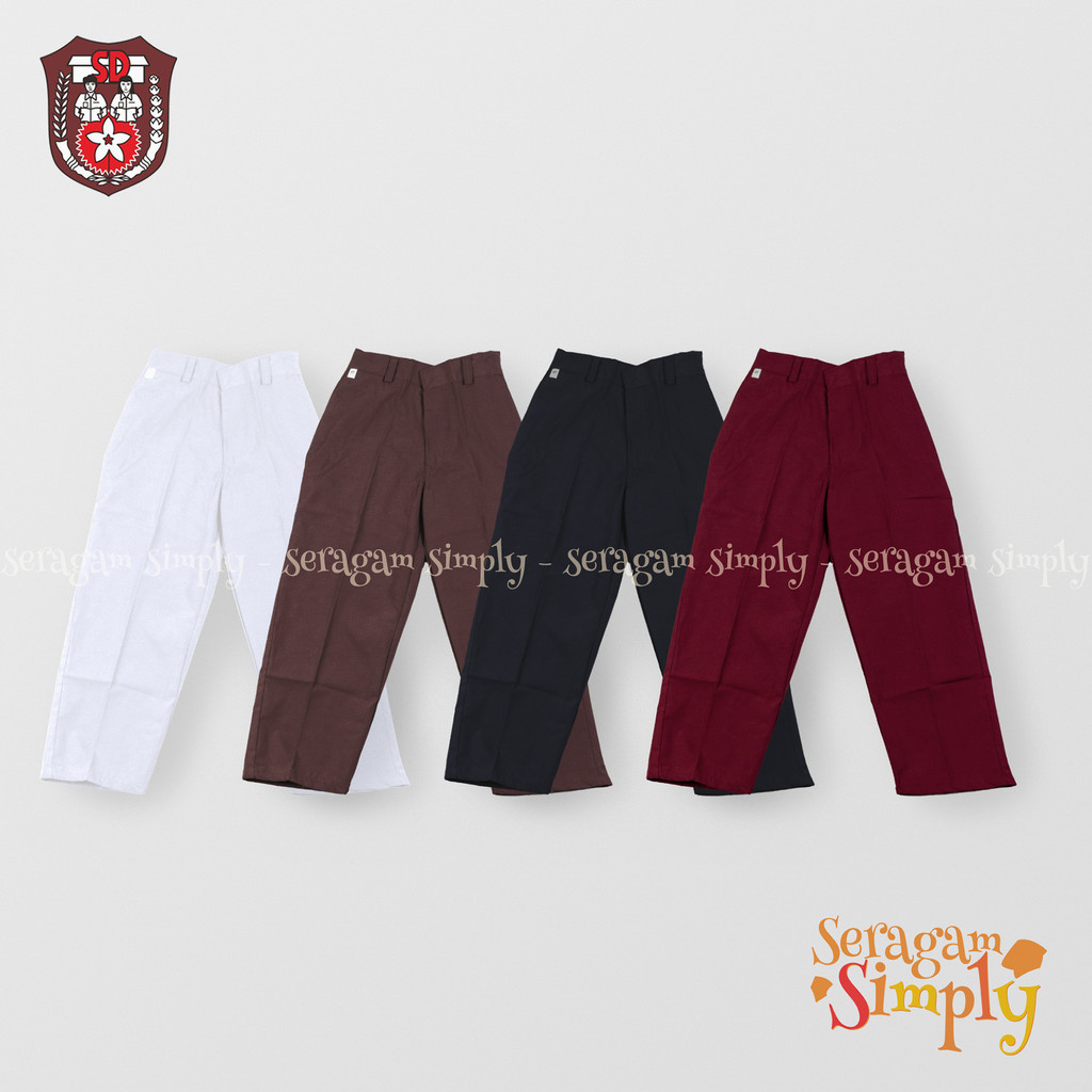 Jual Celana Panjang Sekolah SD Seragam Sekolah SD Laki laki | Shopee Indonesia
