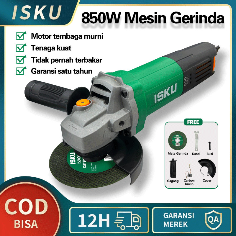 Jual Isku Mesin Gerinda Tangan 850w Angle Grinder Multifunction Hand Grinding Machine Angle ...