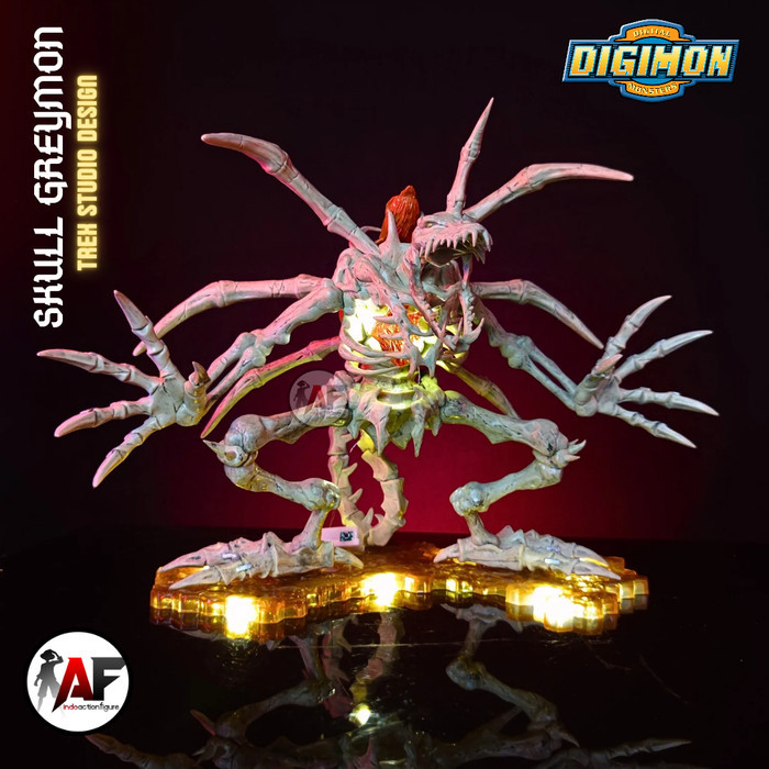Jual Statue Digimon Skull Greymon T-Rex Studio Design Recast | Shopee ...